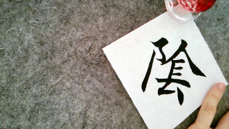 不一样的人生毛笔字楷书书法千字文:阴才艺展示书法好看视频